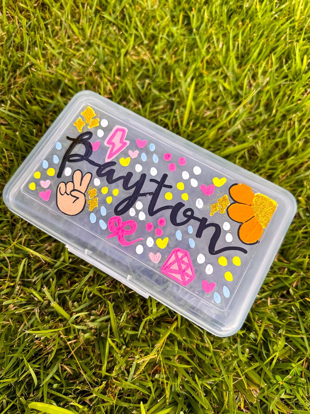 Custom Girly Pencil Box - Etsy