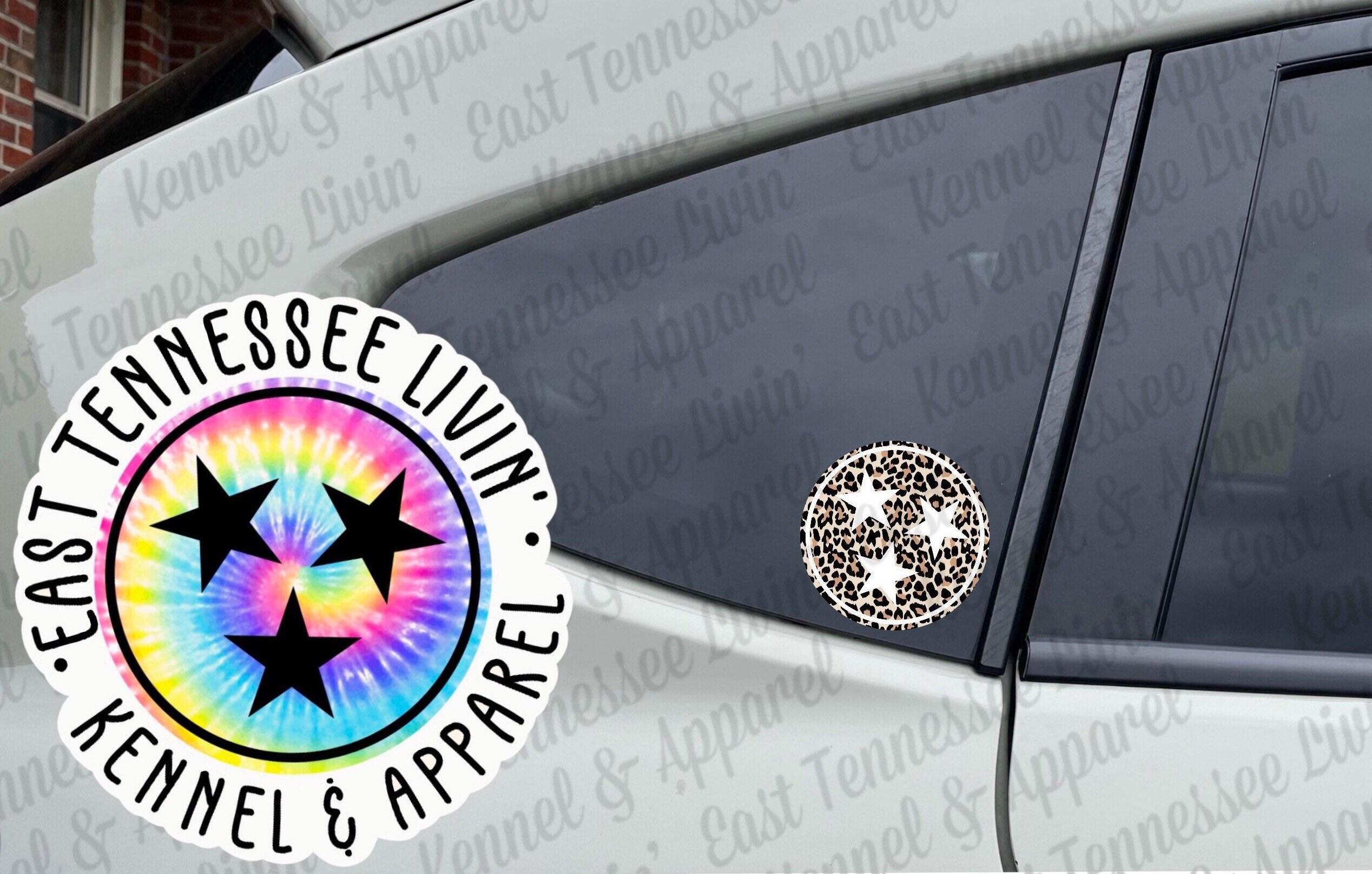 3.5 Cheetah Print Tristar Decal | Etsy