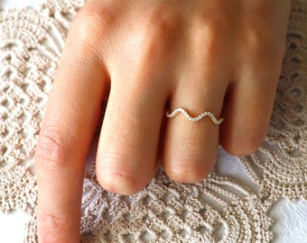 Zig Zag Ring - Etsy