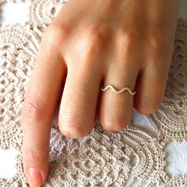 Zig Zag Ring - Etsy