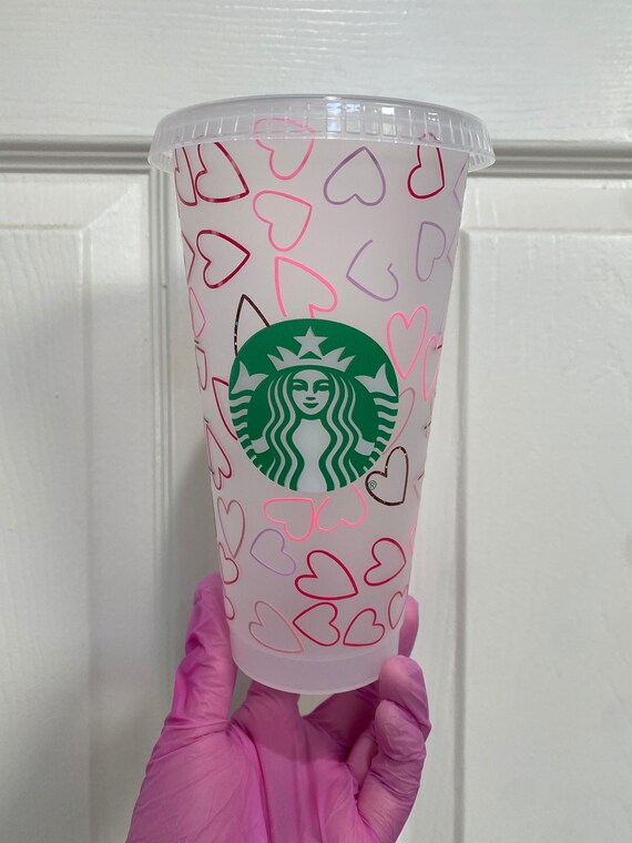 Starbucks Cold Cups Love Hearts - Etsy