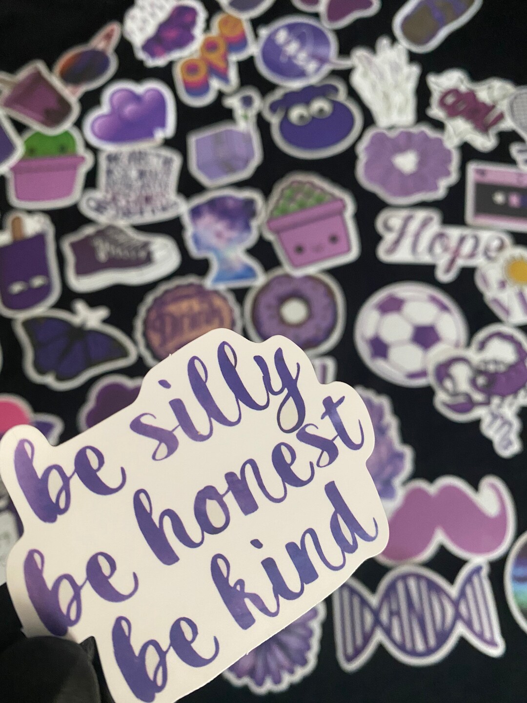 50 Purple VSCO Cute Sticker Pack, Perfect for Hydro Flask, Laptop, Car ...