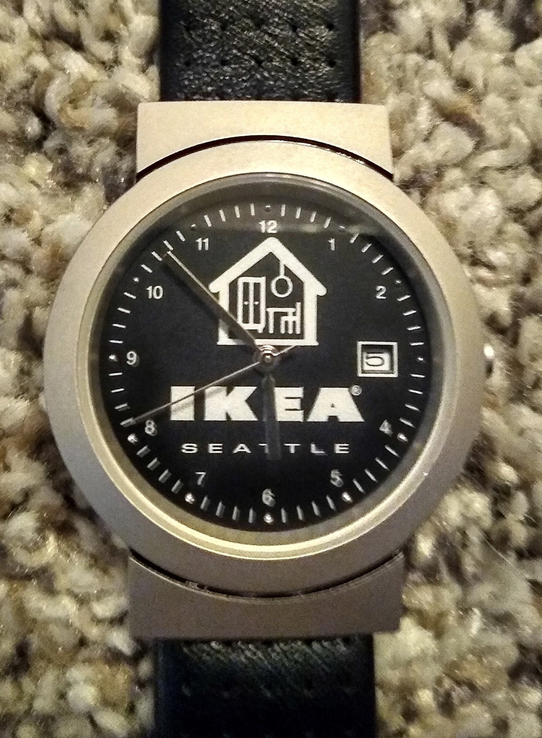 Ikea Seattle Watch Genuine Leather Band Original Owner New With ...