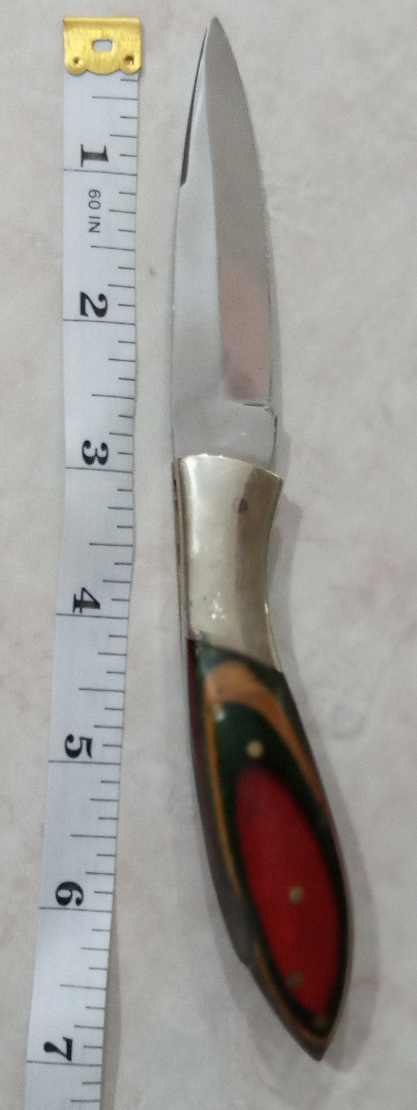 Pocket Knife With Laminated Wood Handle by Ruko Rostferi Vintage 1980's ...