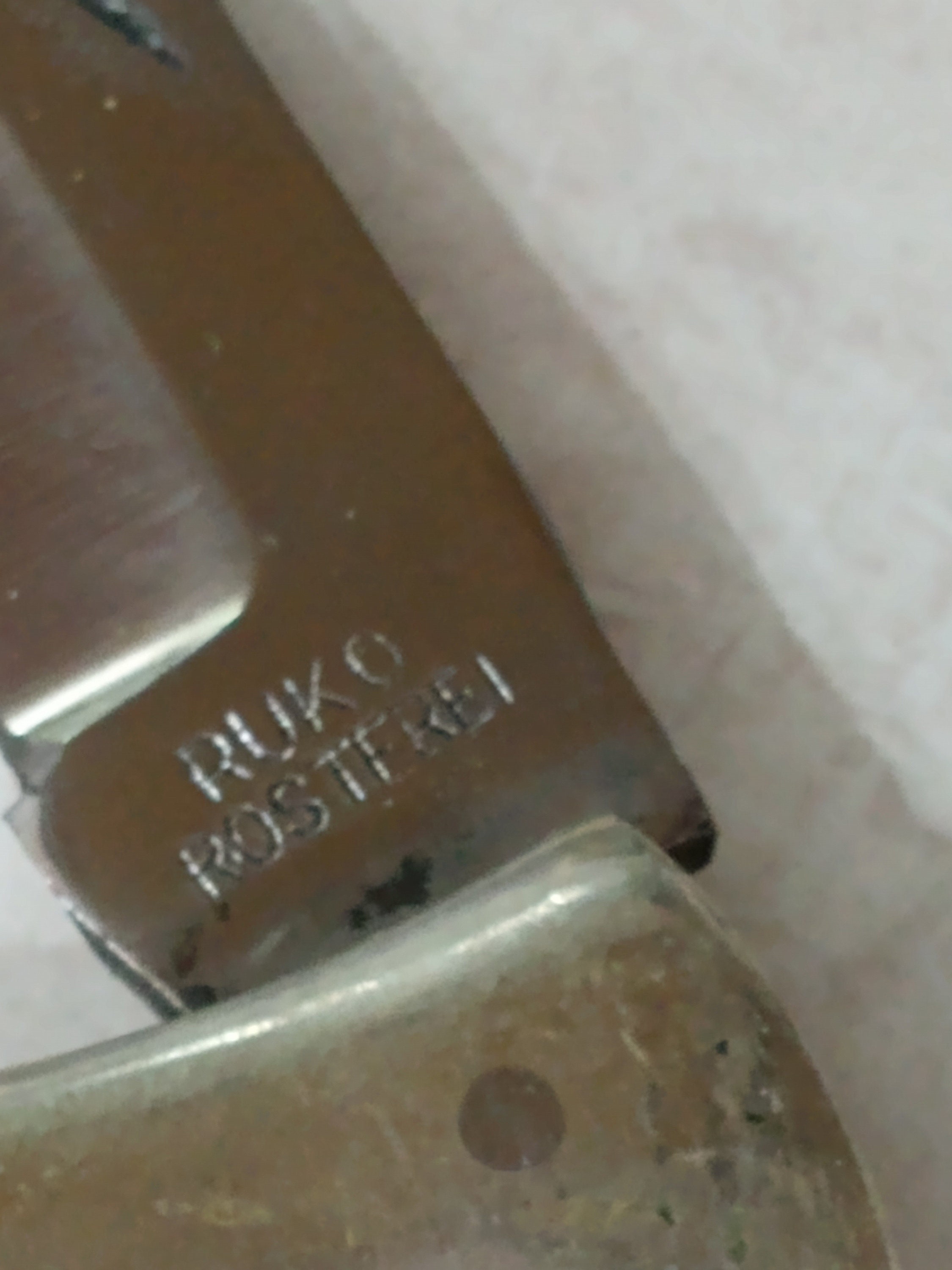 Pocket Knife With Laminated Wood Handle by Ruko Rostferi Vintage 1980's ...