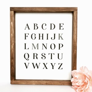 Custom Alphabet Sign Playroom Sign Personalized Kids Sign - Etsy