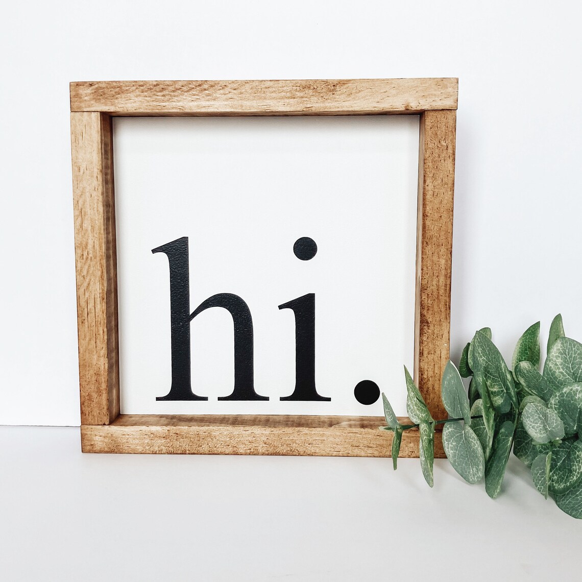 Hi Signs, Hello Sign, Entryway Wood Signs, Greeting Sign, Farmhouse ...