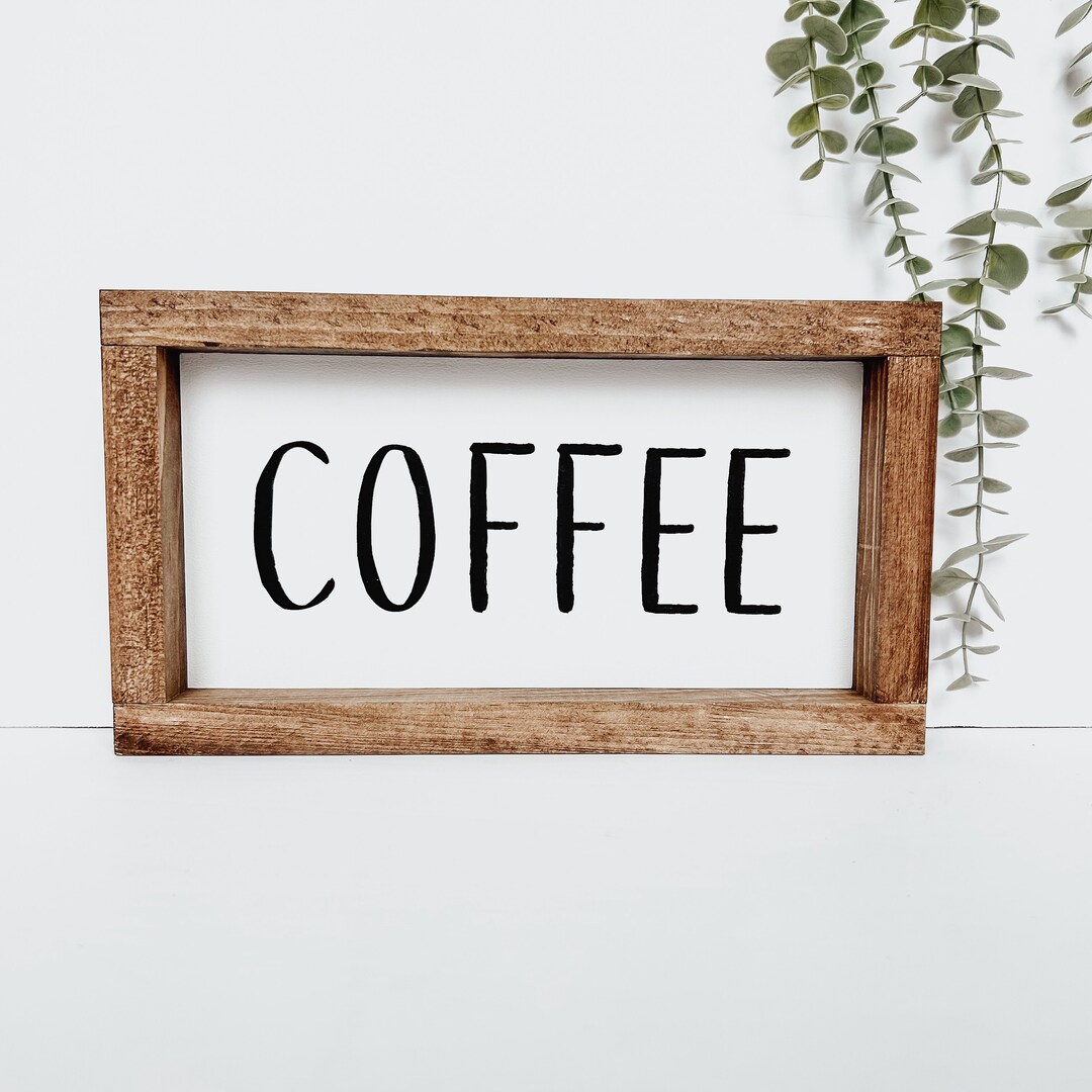 Coffee Sign Coffee Nook Sign Coffee Decor Coffee Lover Gift Home Wood ...