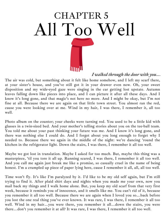 Taylor Swift All Too Well Lyrics