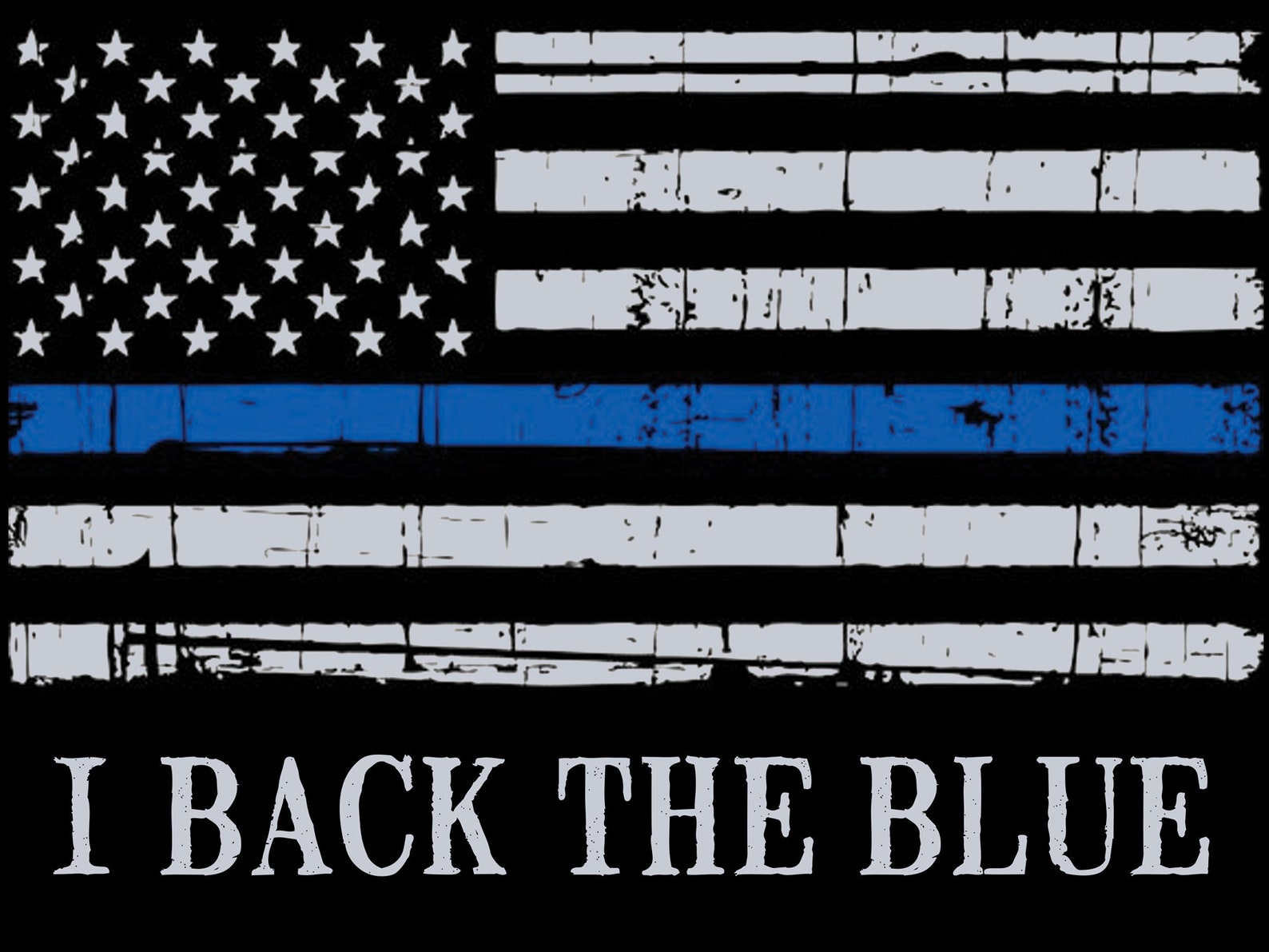 I Back the Blue - Yard Sign - Multiple Sizes - Etsy