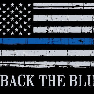 I Back the Blue - Yard Sign - Multiple Sizes - Etsy