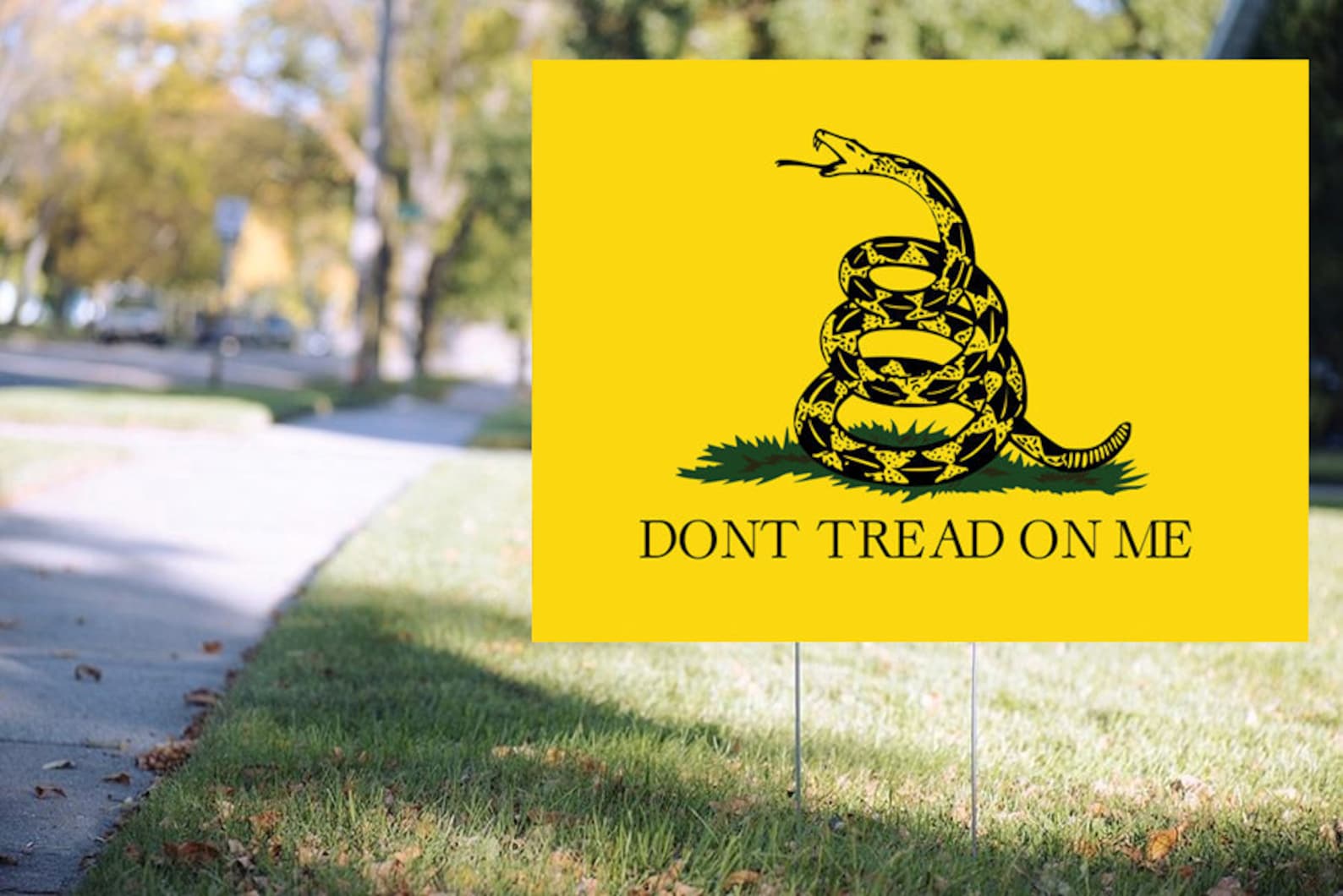 Don't Tread on Me - Yard Sign - Multiple Sizes - Etsy