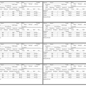 CNA/PCT Report Sheet - Etsy