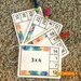 Multiplication Math Clip Cards / Flash Cards/ Multiplication Activities ...