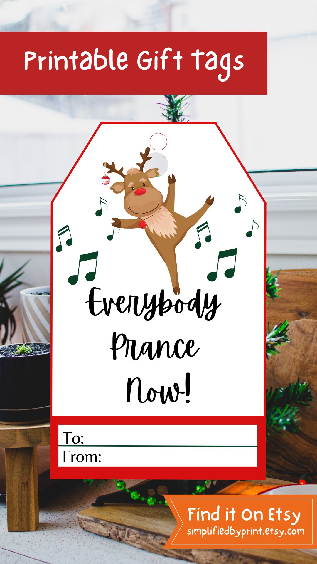 Funny Christmas Gift Tags, Christmas Song Pun Tags, Christmas Party ...