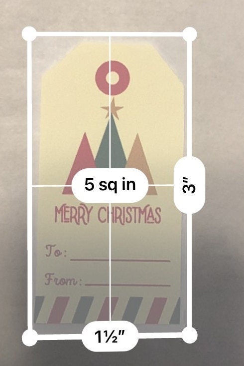 Printable Christmas Gift Tags Red and Green - Etsy