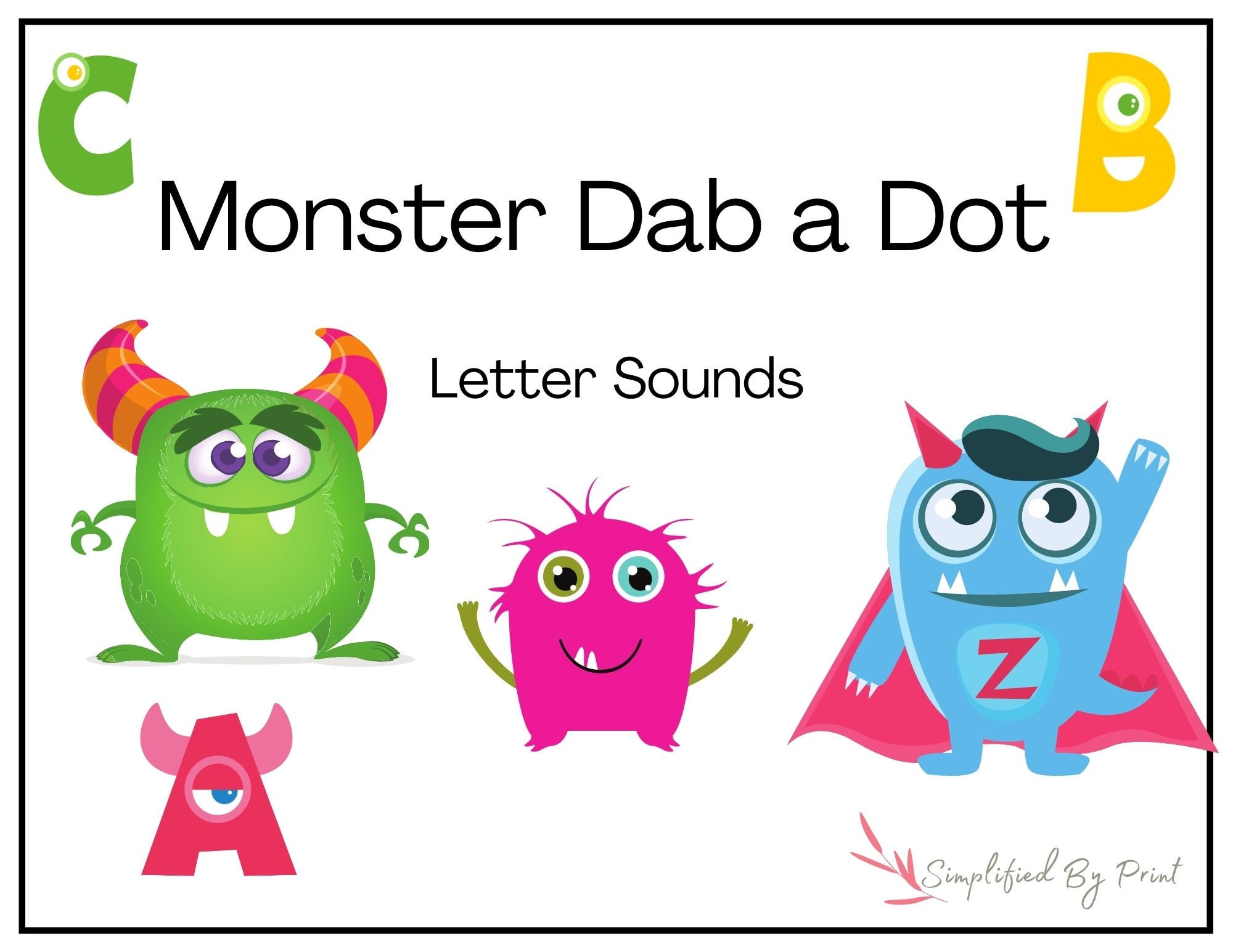 Dab It Letter Sound Activity, Phonics, Worksheet for Preschool and ...