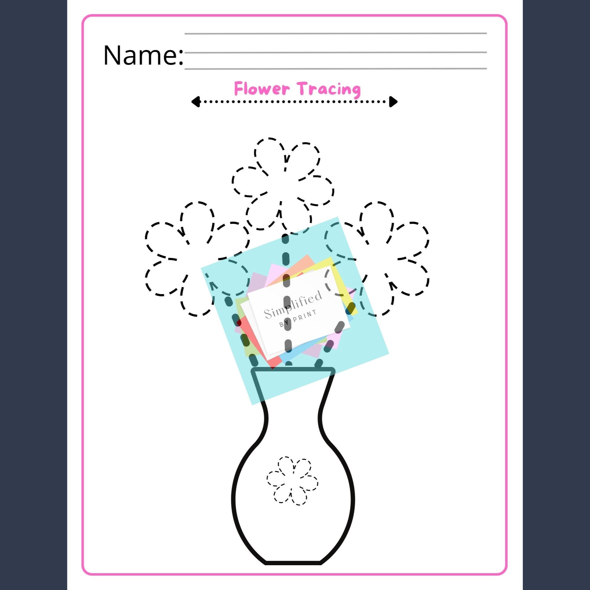 Tracing Line and Cutting Skills Worksheets Preschool Fine Motor - Etsy