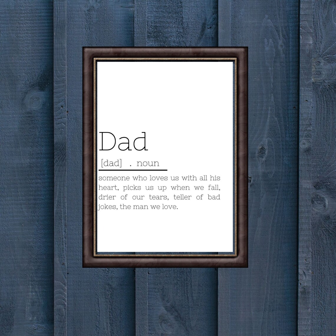 Father's Day/ Dad Birthday/ Dad Gift Dad Noun Printable Wall Art - Etsy ...