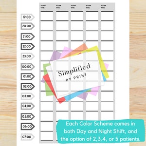 Nurse Shift Organization Nurse Task Organizer Nurse Day - Etsy