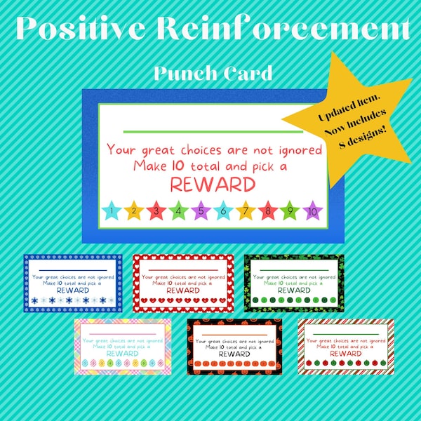 Reward Punch Card - Etsy