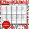 Simple CNA 7 or 14 Patient Report Sheet - Etsy