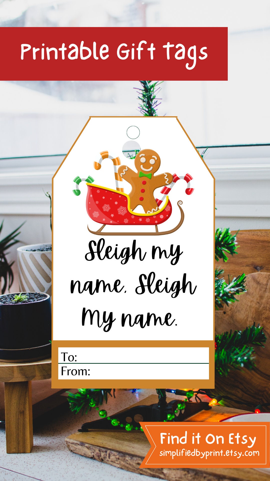 Funny Christmas Gift Tags, Christmas Song Pun Tags, Christmas Party ...