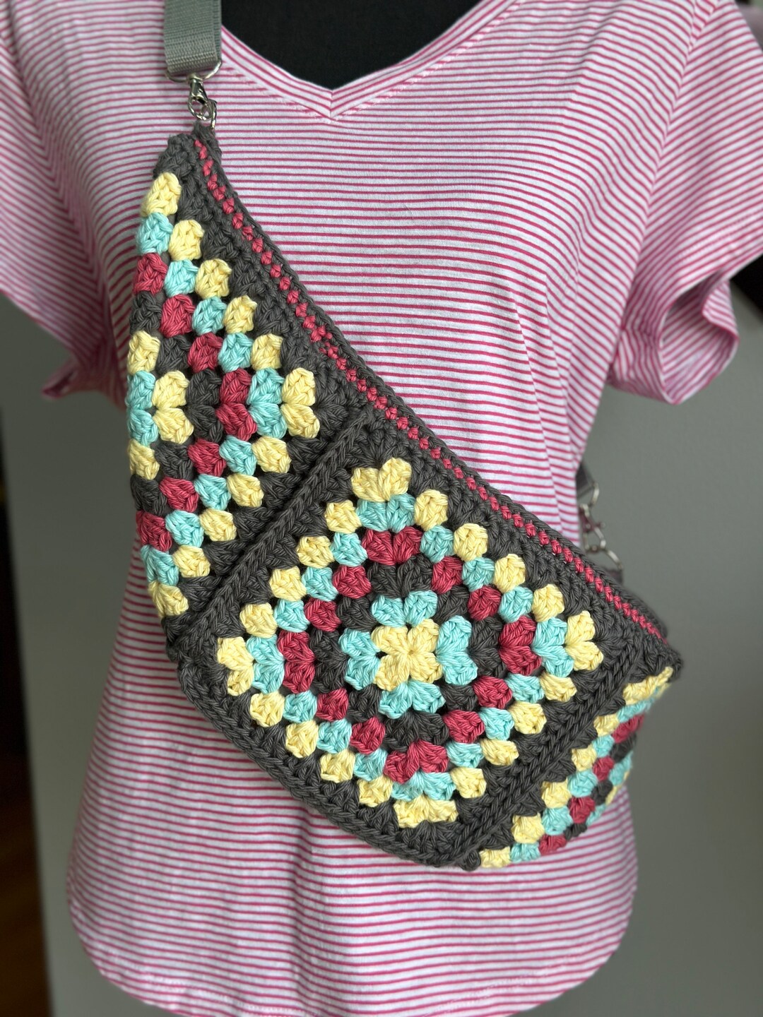 Granny Square Sling Bag Oversized - Etsy