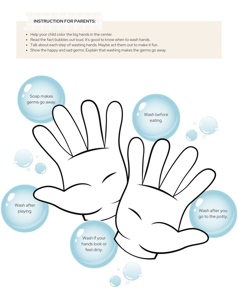 Learn Personal Hygiene | Kid's Learning Printable | Instant Download ...