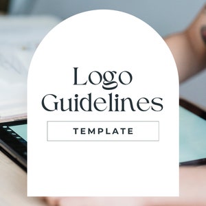 Logo Guidelines Template | Digital Template | Instant Download ...