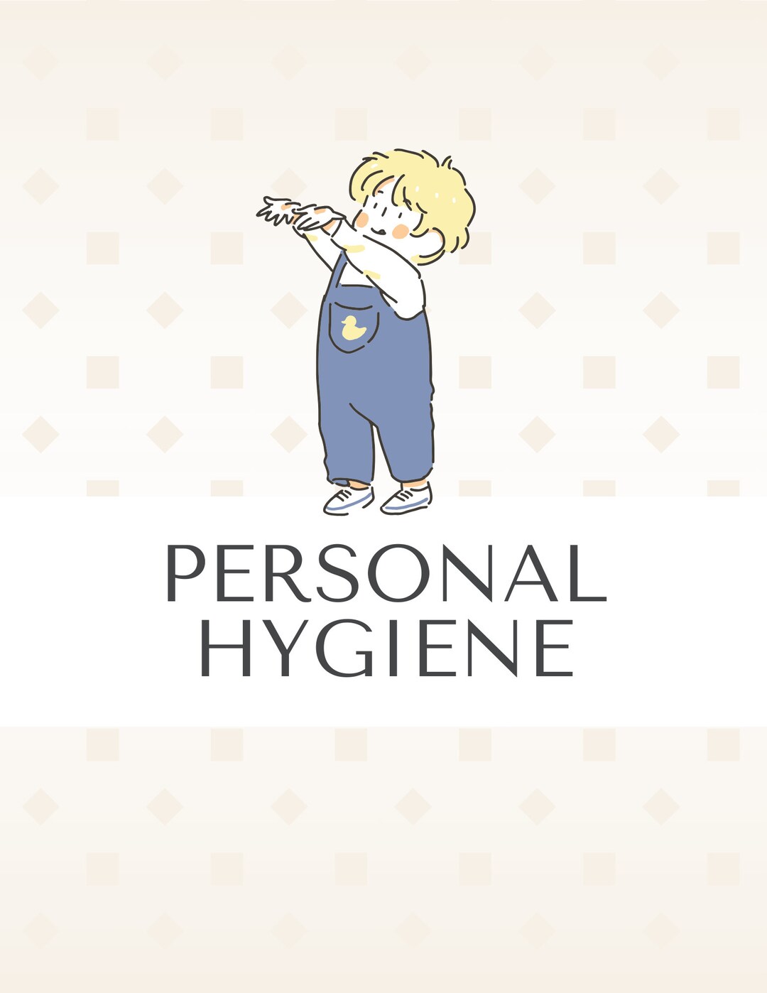 Learn Personal Hygiene | Kid's Learning Printable | Instant Download ...