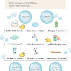 Learn Personal Hygiene | Kid's Learning Printable | Instant Download ...