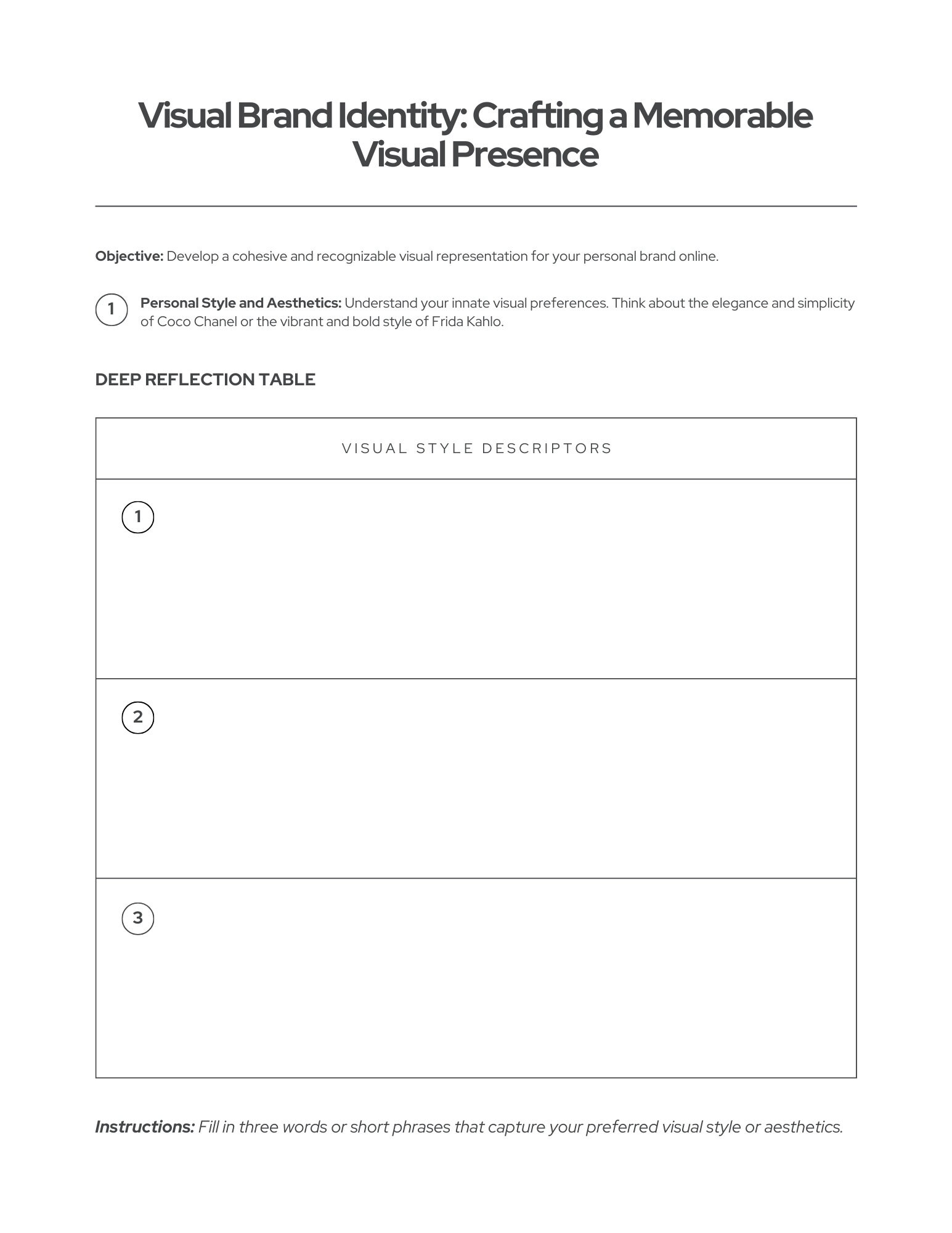 Business Branding Worksheets | Digital Branding Worksheets | Instant ...