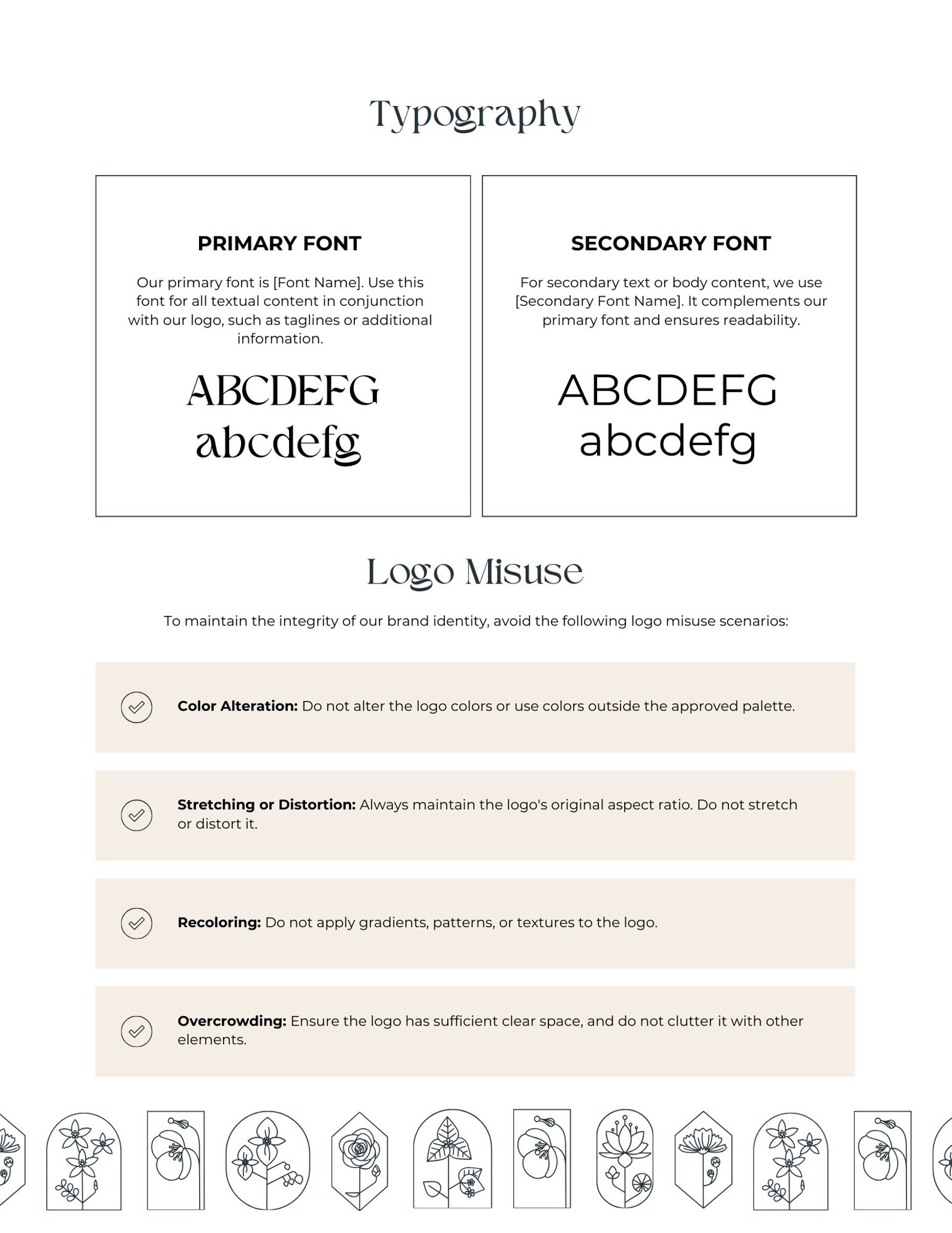 Logo Guidelines Template | Digital Template | Instant Download ...
