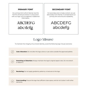 Logo Guidelines Template | Digital Template | Instant Download ...