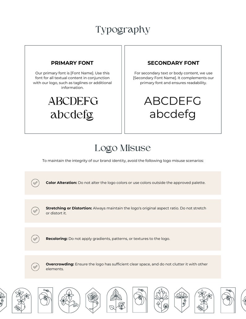 Logo Guidelines Template | Digital Template | Instant Download ...