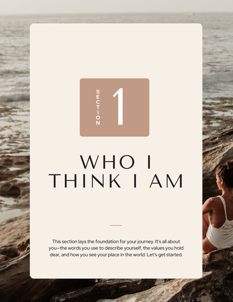 Who Am I Digital Journal | Instant Download | Fully Customizable - Etsy