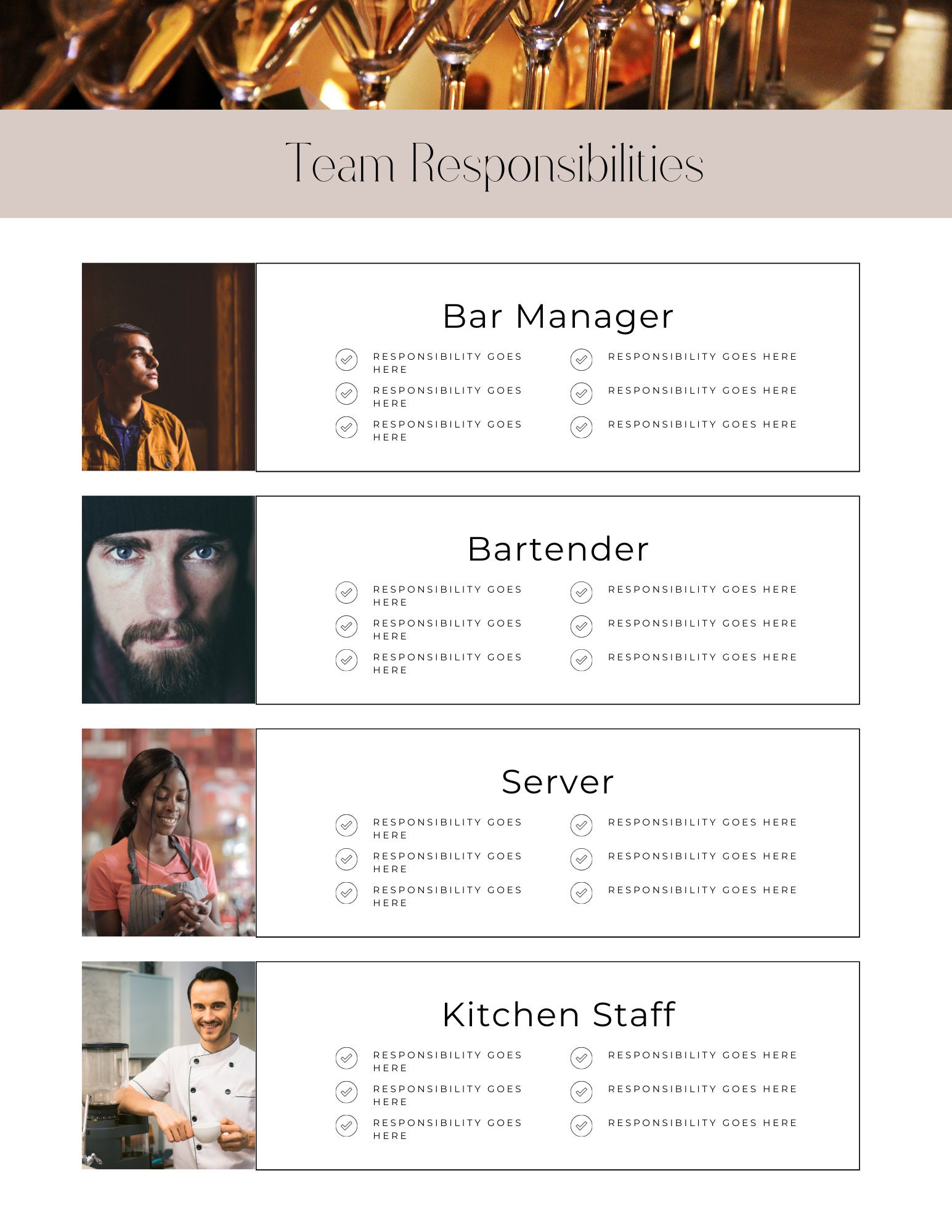 Bar Owner Business Plan | Digital File | Editable Canva Template | PDF ...
