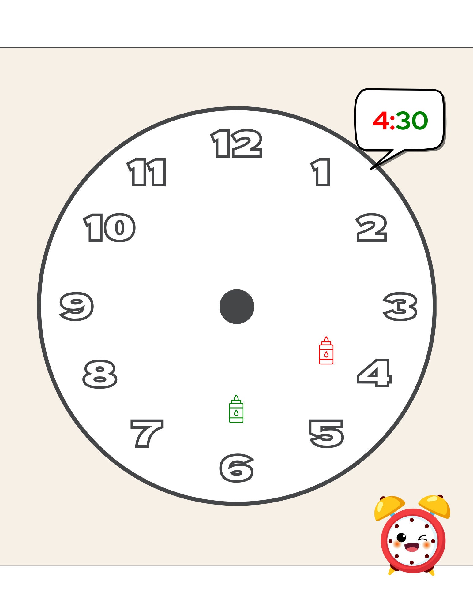 Learn the Clock | Kid's Learning Printable | Instant Download PDF ...