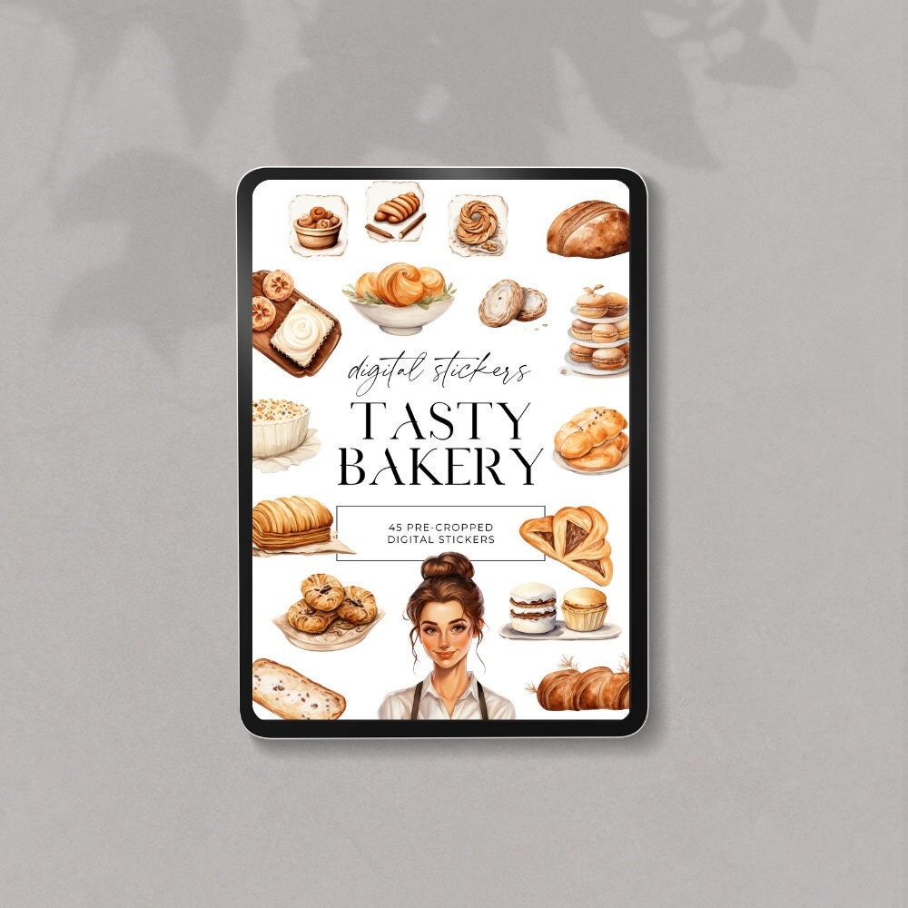 Bakery Digital Sticker Set 45 Digital PNG Stickers Instant Download - Etsy