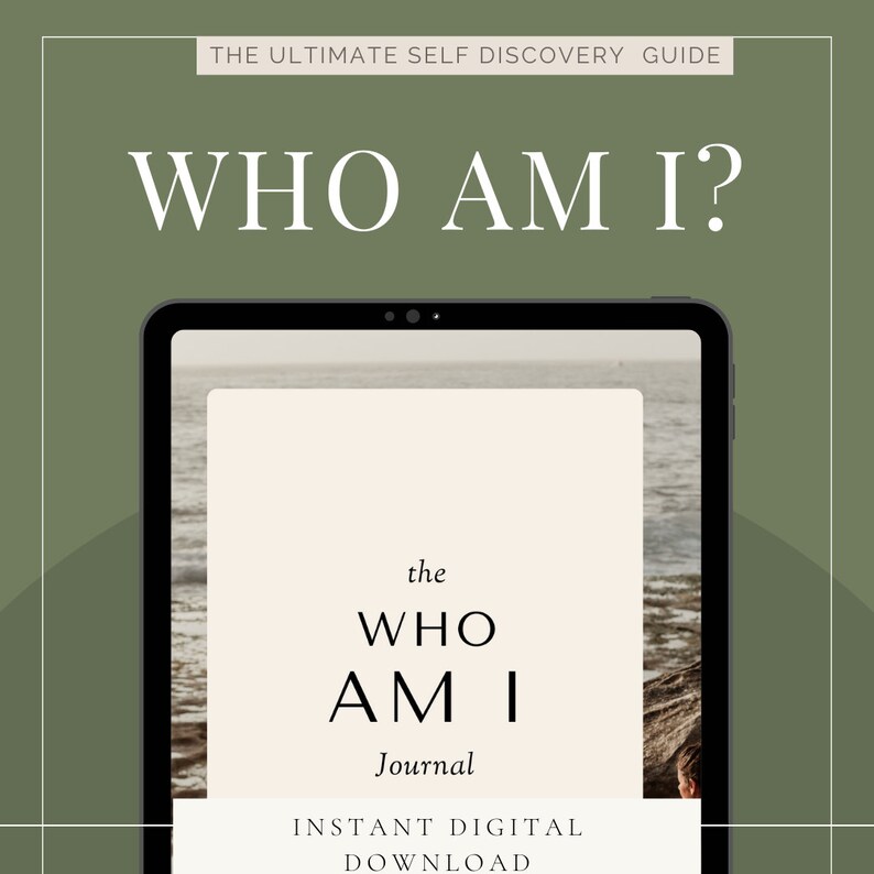 Who Am I Digital Journal | Instant Download | Fully Customizable - Etsy