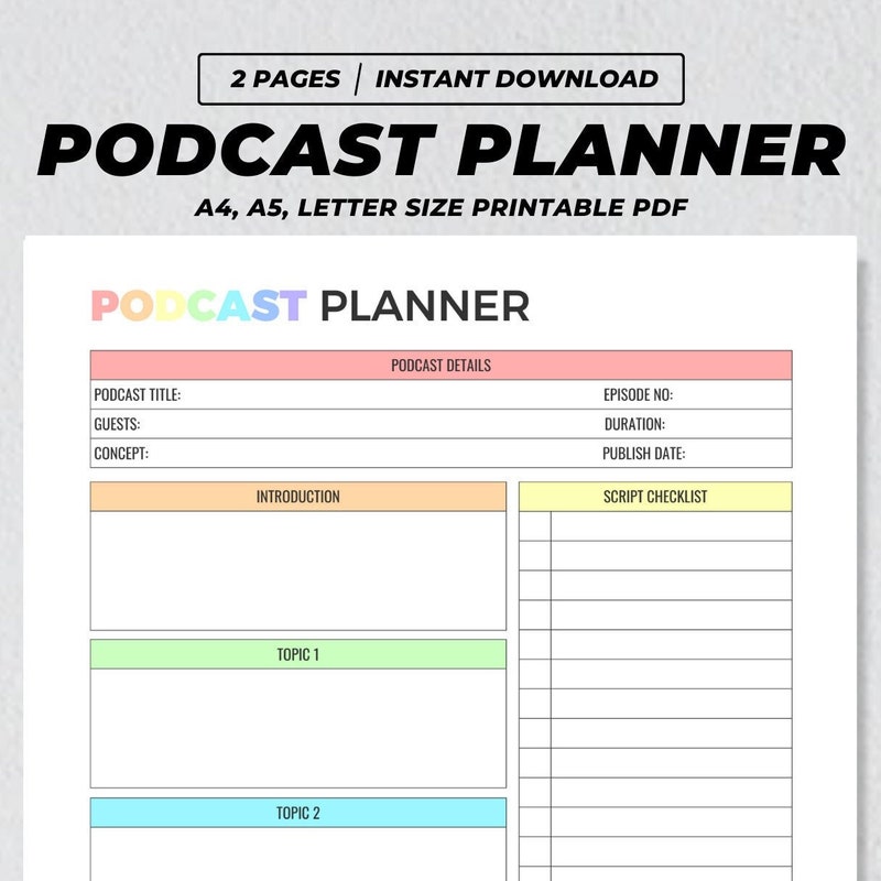 Pod Spreadsheet - Etsy