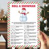 Christmas Roll A Snowman Printable, Winter Family Game, Xmas Group ...