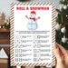 Christmas Roll A Snowman Printable, Winter Family Game, Xmas Group ...