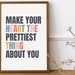 Heart Quote Printable Wall Art, Positive Colorful Typography, Love ...