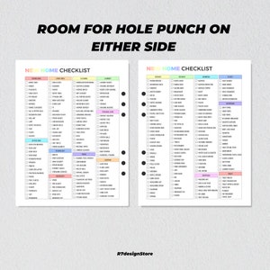 New Home Essentials Checklist Printable, First House Planner, First ...