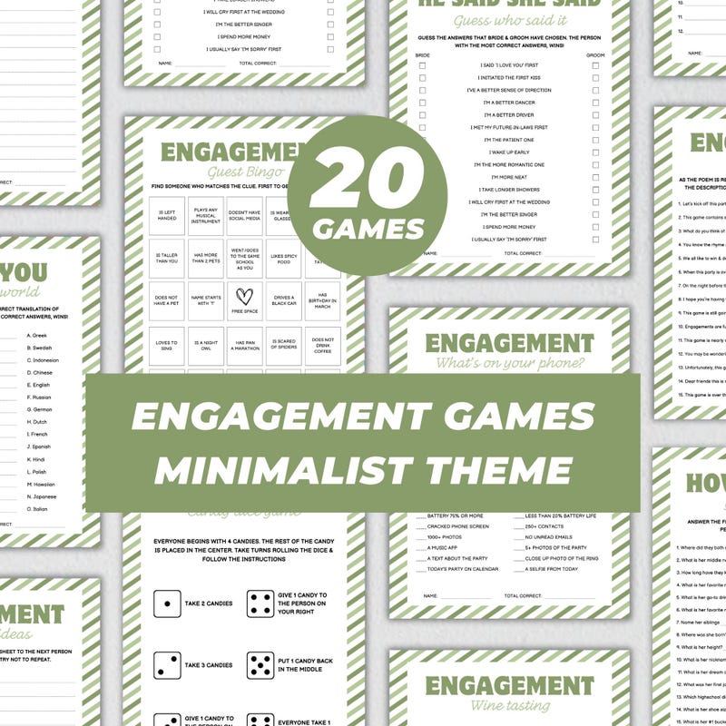 Engagement Party Games - Etsy