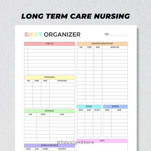 Long Term Care Report Printable, Nurse Reports Bundle, LTC Nurse ...