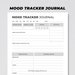Buy Mood Tracker Journal Printable, Emotion Wellness Tracker, Anxiety ...