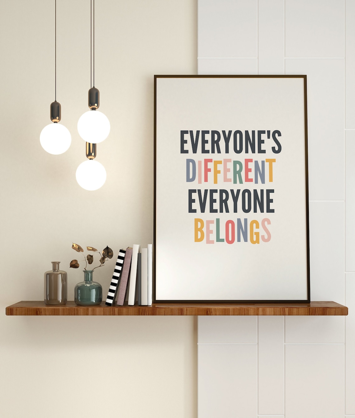 Everyone's Different Everyone Belongs Quote Printable Art | Etsy